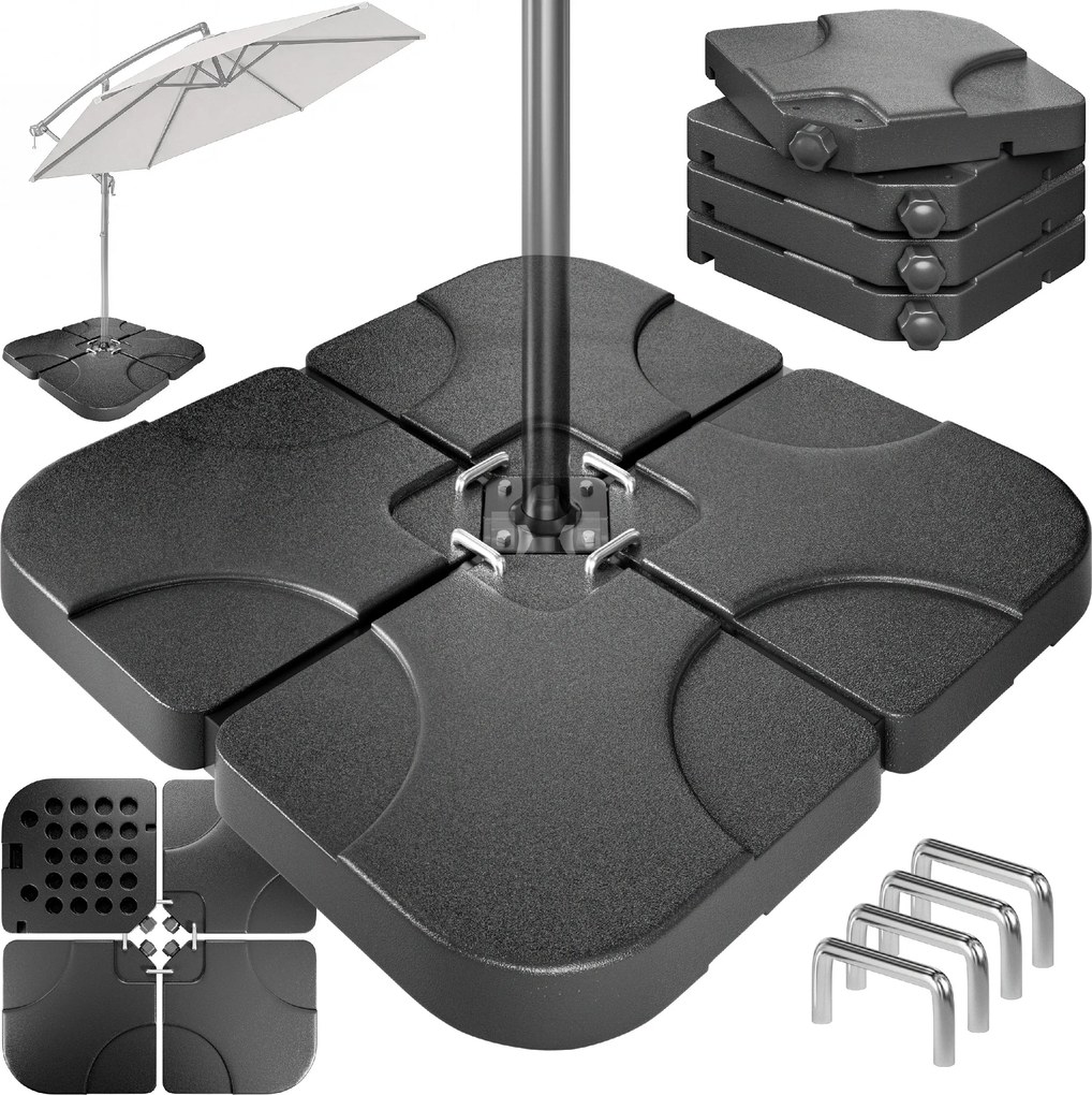 Desky pro Stojan na slunečník sada 4 ks 105x105x7cm
