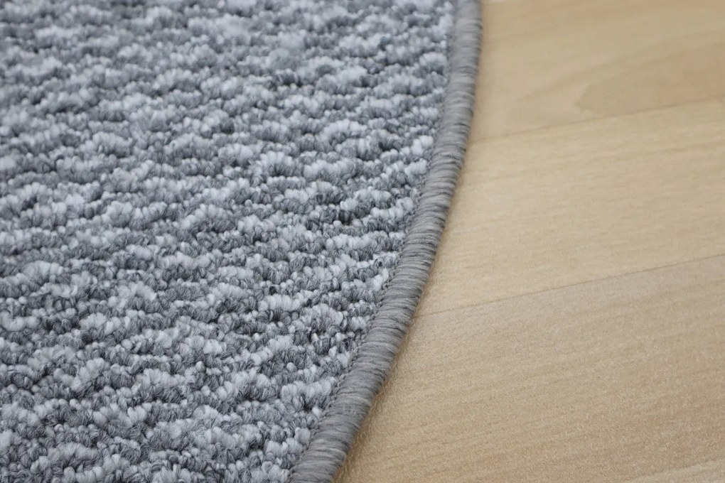 Vopi koberce Kusový koberec Toledo šedé kruh - 200x200 (průměr) kruh cm