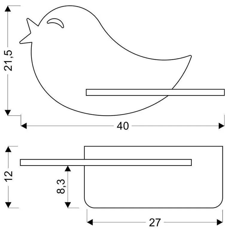 Dětská lampička BIRD LED Candellux