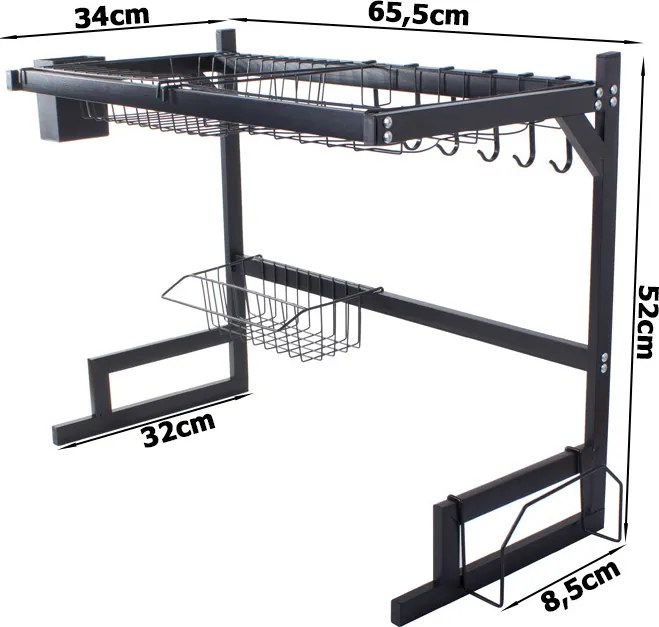 Verk Group Odkapávač na nádobí nad dřezem příbory půda