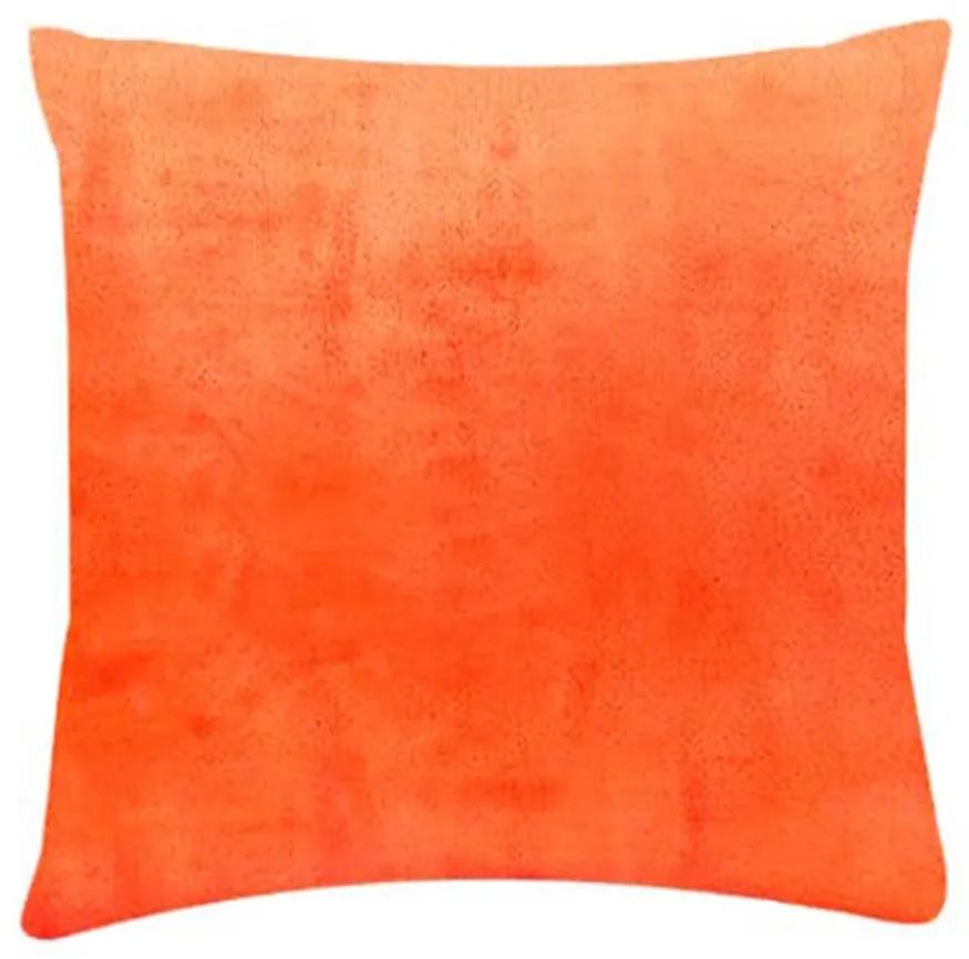 XPOSE® Mikroplyšový povlak na polštář - oranžový 40x40