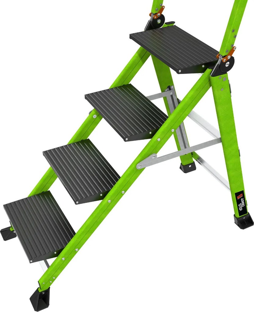 Little Giant | Jumbo Step – sklolaminátové schůdky se širokými 21cm schody Max. dosah: 266 cm / 3 schody