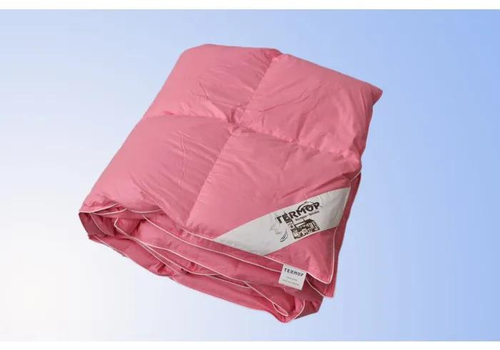 Termop přikrývka Premium 140x200 cm celoroční, růžový peří / pápěrka