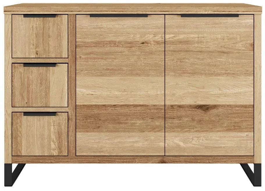 furniture-nabytek.cz - Masivní sestava koupelnového nábytku Sidora I z divokého dubu, olejovaná, hnědá