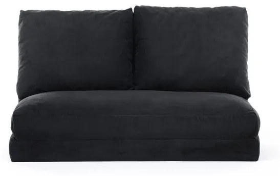 Designová rozkládací pohovka Wandella 120 cm černá