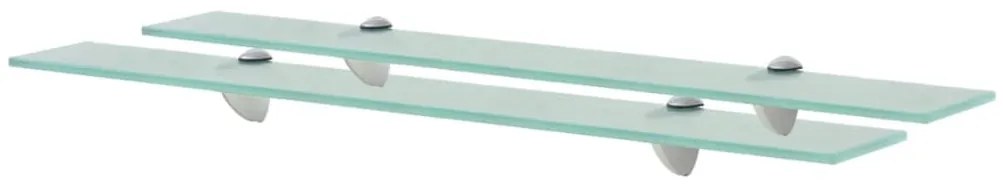 Plovoucí police 2 ks sklo 70 x 20 cm 8 mm 3051522