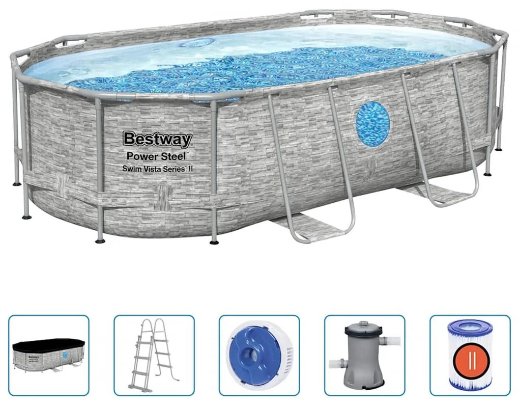 Bestway Bazénový set Power Steel 427 x 250 x 100 cm