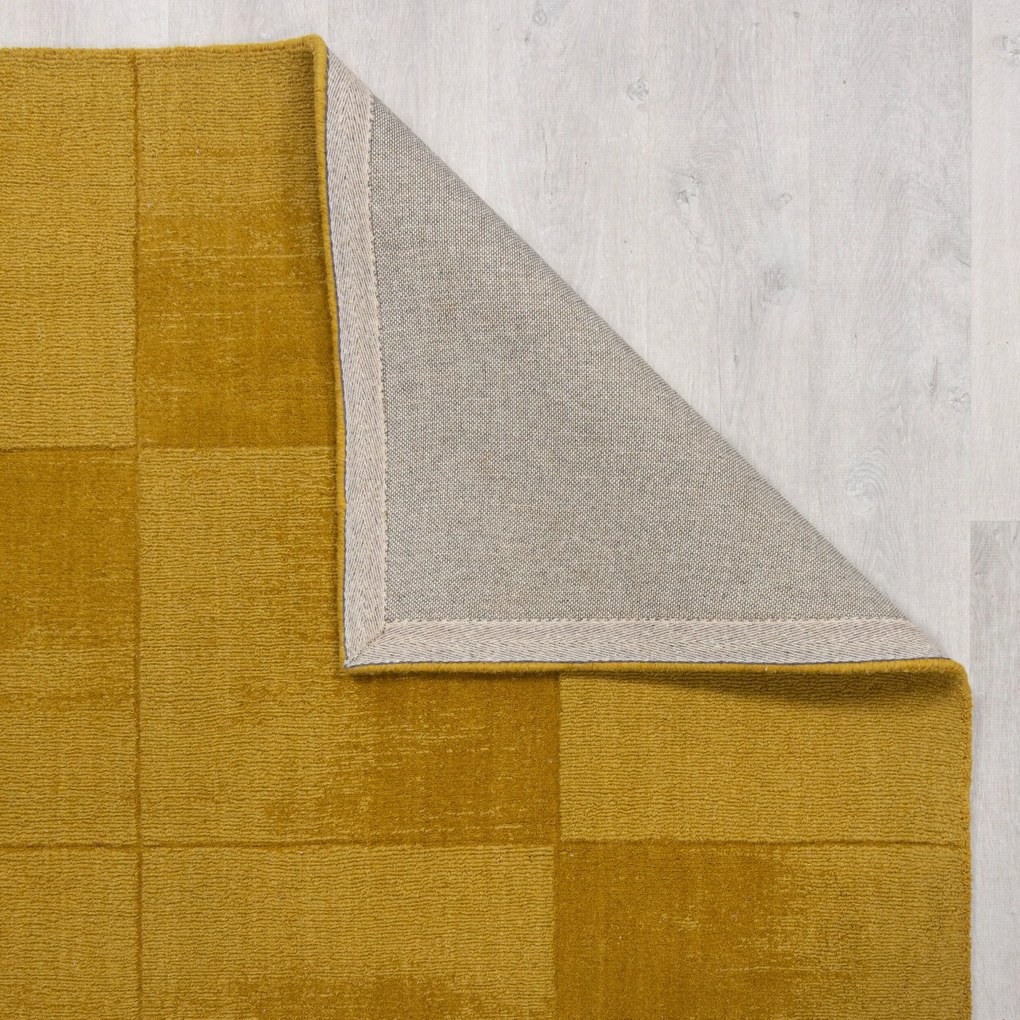 Flair Rugs, Kusový koberec Demi Check Ombre Yellow, 200x290, žlutá, ložnice