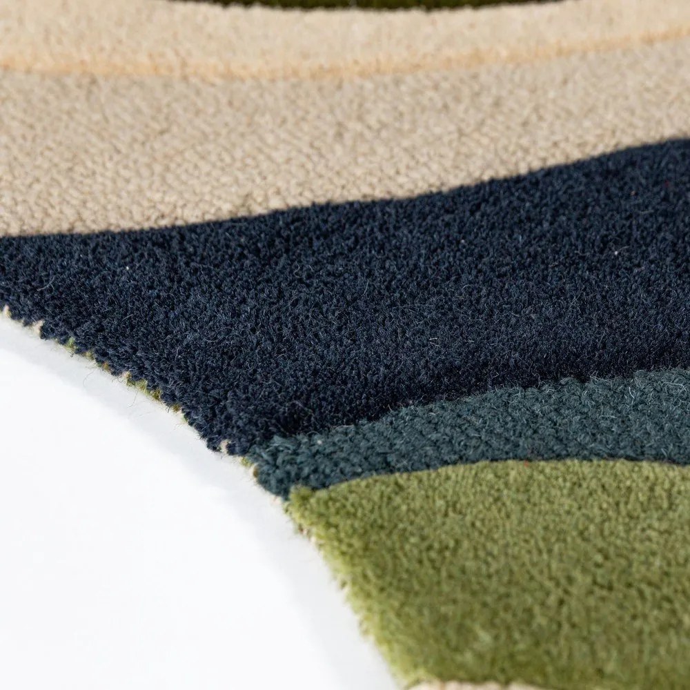 Zelený ručně tkaný vlněný koberec 200x290 cm Envy Wool – Flair Rugs