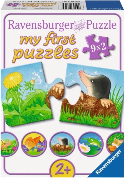 Ravensburger moje první puzzle zvířátka na zahrádce 9x2 dílky