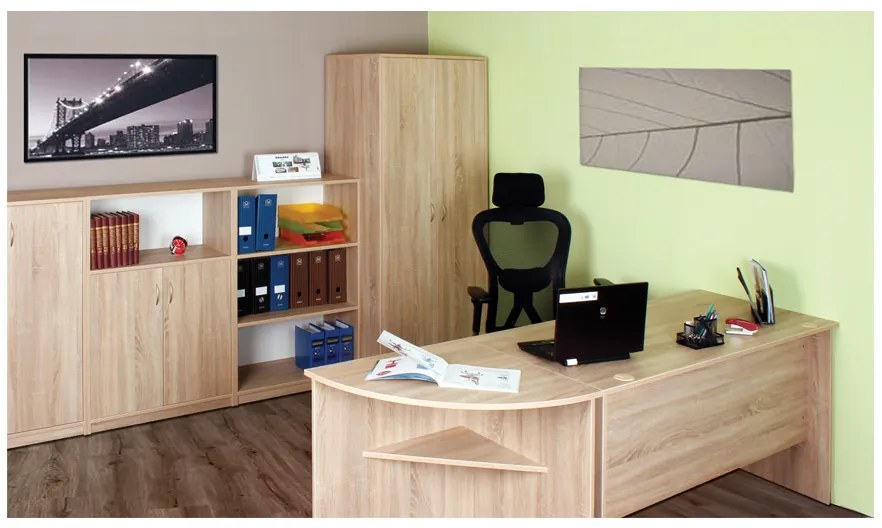 Skříňka nízká s dvířky C530 Office 80x40 cm, český výrobek