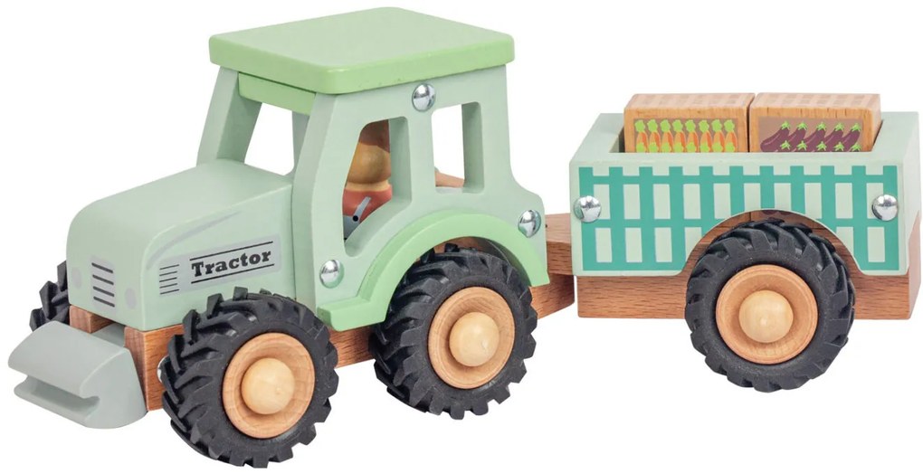 New classic toys traktor s valníkem a nákladem