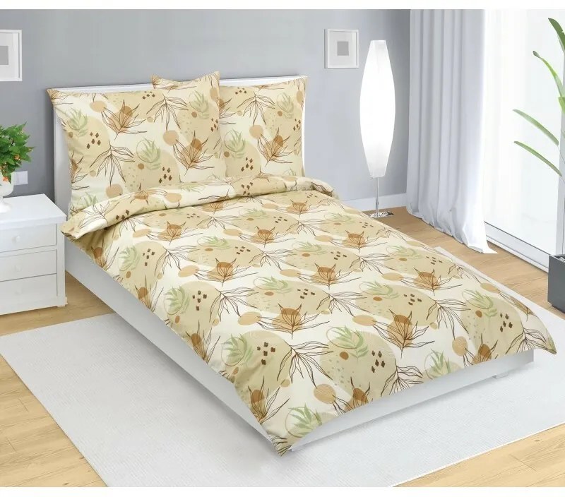 Bellatex Flanelové povlečení Podzim, 140 x 200 cm, 70 x 90 cm