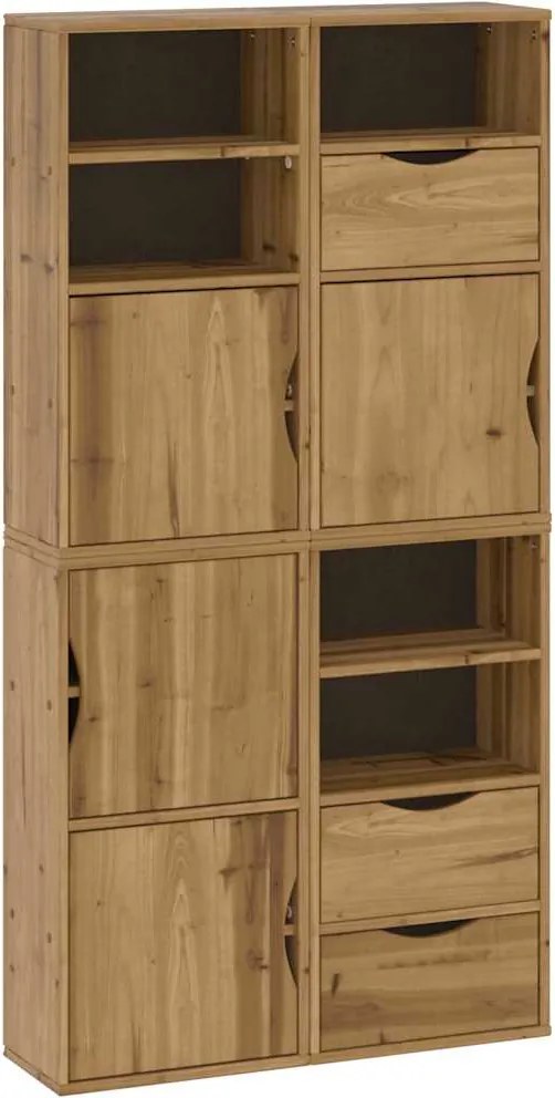 Boční skříňky 4 ks "ODDA" 40x24x79 cm Borovicový masiv 3365350
