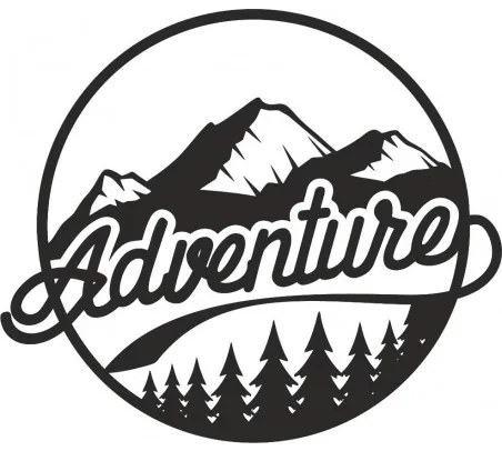 Dřevěný nástěnný obraz s přírodním motivem adventure| SENTOP PR0421