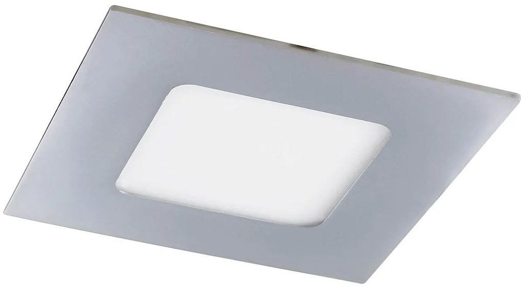 Přisazený koupelnový LED panel LOIS, 3W, teplá bílá, 9x9cm, hranatý, chromovaný, IP44 Rabalux LOIS 005590