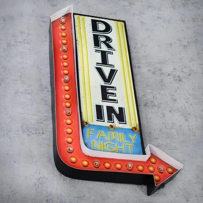 Světelná cedule DRIVE IN