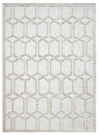 koberec SANTO SISAL 58385 Ruta, geometrická béžový velikost 160x220 cm | krásné koberce cz