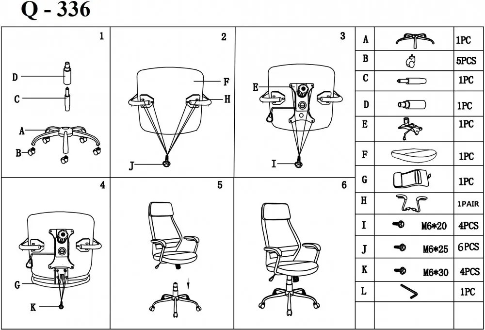 Sedia kancelářská židle Q336