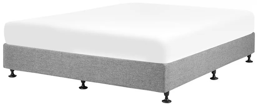 Čalouněná šedá postel s rámem 160x200 cm COLONEL