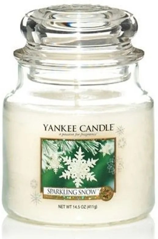 Svíčka ve skle střední Sparkling Snow, Yankee Candle
