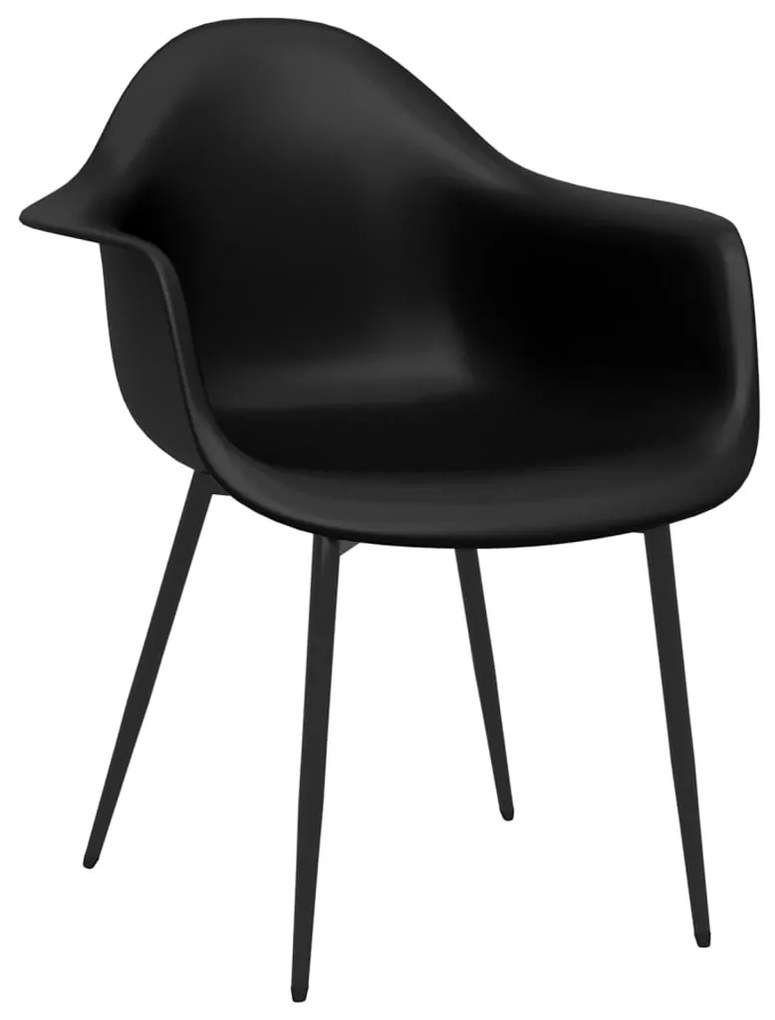 Jídelní židle 4 ks černé PP - Default Title