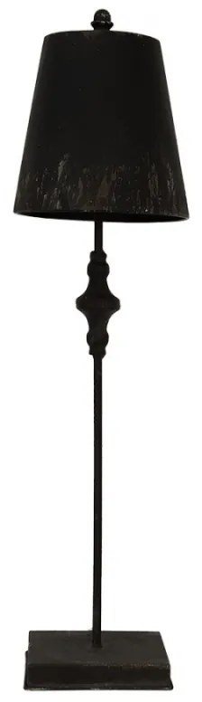 Černá stolní lampa s odřením Nikolaas – 20x75 cm