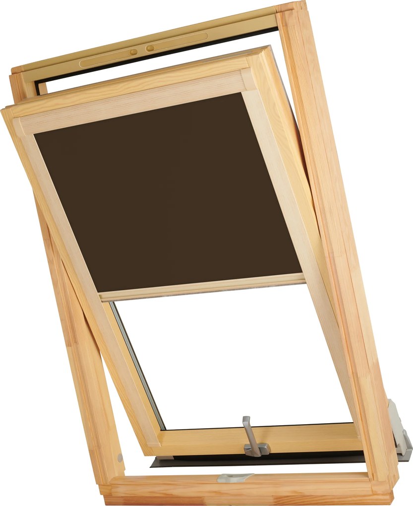 Dekodum Termoizolační roleta na střešní okno typu VELUX MK04/M04/304 Barva látky: Navy Silver, Barva profilu: Bílá
