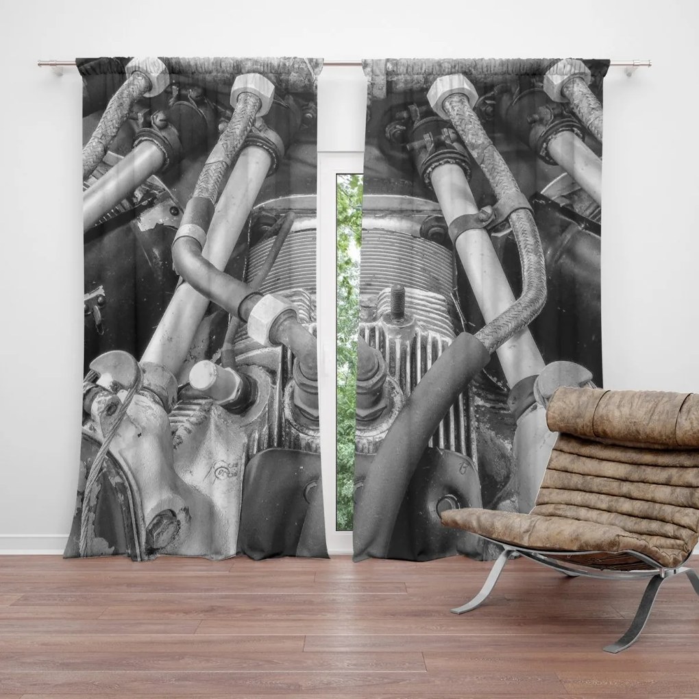 Sablio Závěs Motor: 2ks 140x250cm