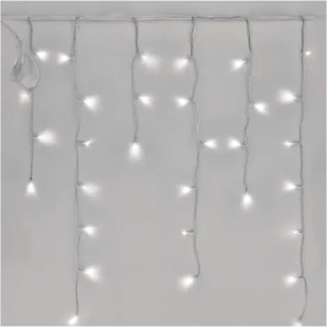 Propojovací vánoční řetěz bez zdroje EMOS Connecting D1CC02 ZY2001 100LED krápníky 2,5x0,9m studená bílá blikající