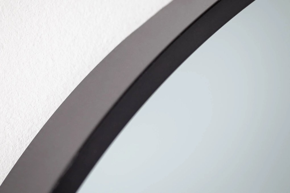 Designové nástěnné zrcadlo Daiwa 90 cm černé