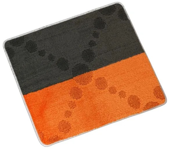 Bellatex koupelnová předložka BANY 60x50 cm bez výkroje Paprsek Šedá,Oranžová