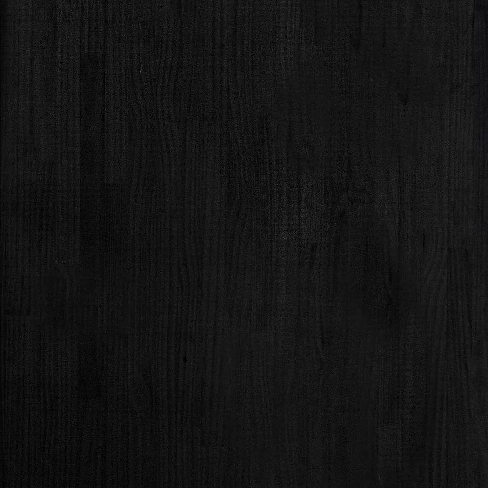 Petromila Úložný regál černý 60 x 30 x 105 cm masivní borovice