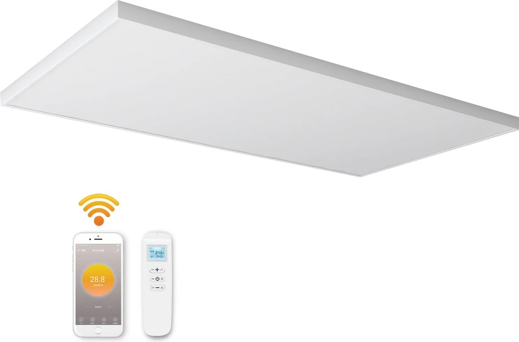 Stropní Infrapanel CEILING PRO 660W WiFi | Výhřevnost 12 m² | 105×60 cm | Termostat na DO + WiFi