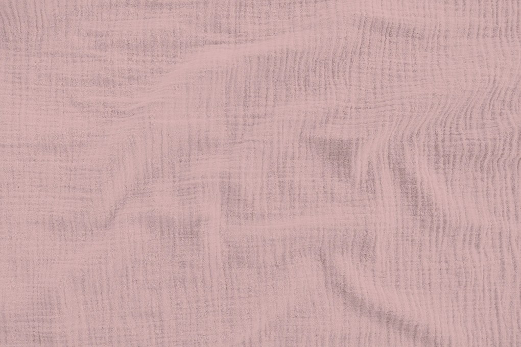 Celoroční mušelínový povlak na polštářek Soft Pink - GOTS Velikost: 40 x 40