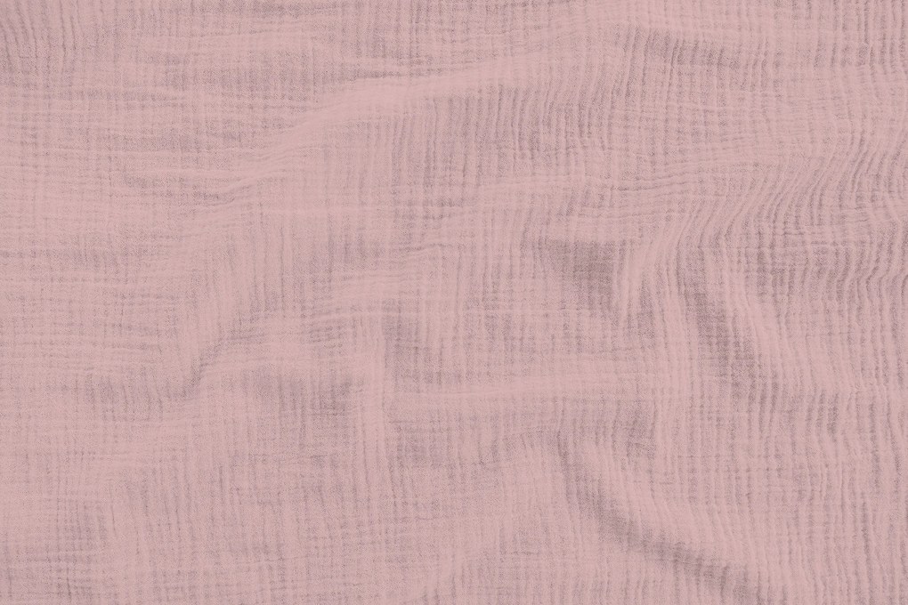 Celoroční mušelínový povlak na polštářek Soft Pink - GOTS Velikost: atypický 45 x 45