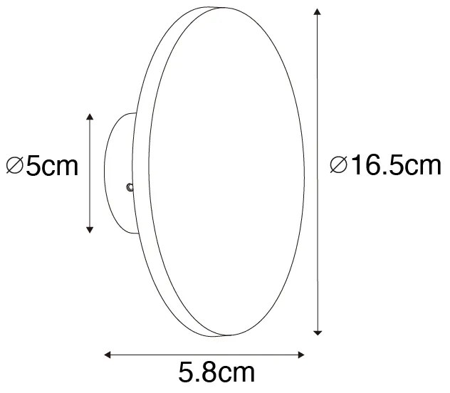 Moderní venkovní nástěnné svítidlo rezavě hnědá vč. LED IP54 - Skyf