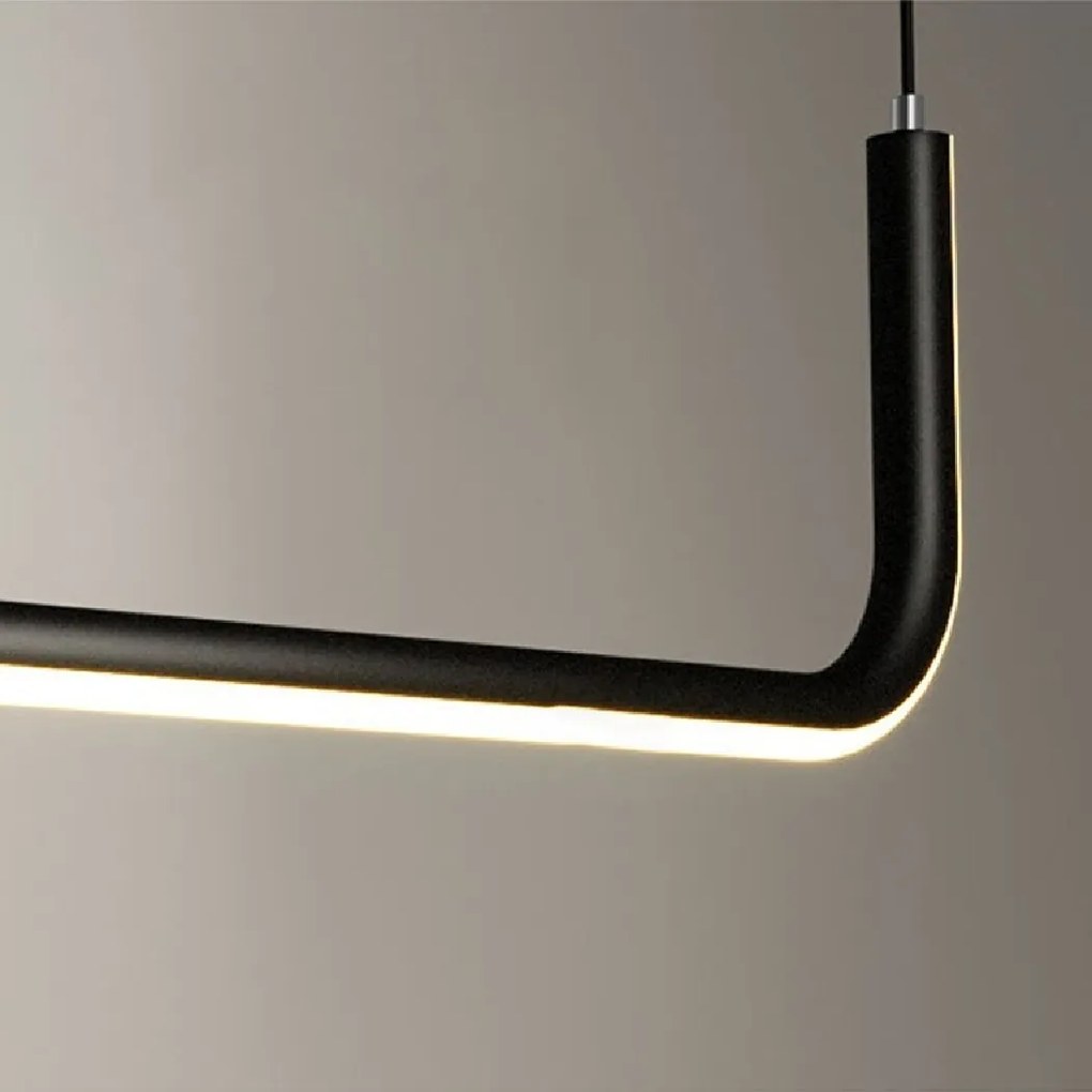Závěsný LED lustr APP980-CP černý/neutrální bílá