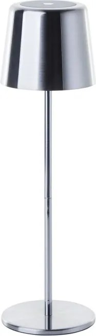 Brilliant G40939/68 Stolní AKU lampa XAANA broušený nikl USB-C , CCT