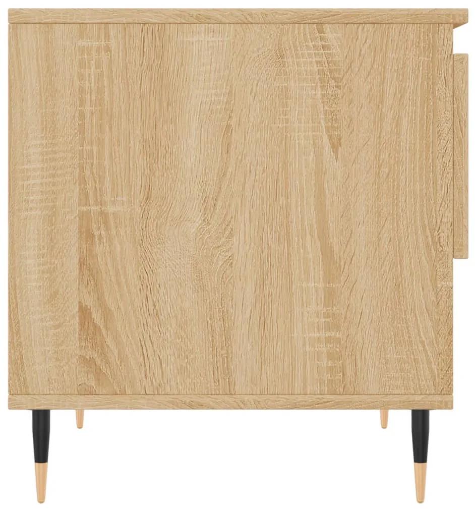 Konferenční stolek dub sonoma 50 x 46 x 50 cm kompozitní dřevo - Default Title