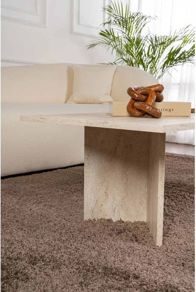 Béžový pololesklý konferenční stolek 60x119 cm Sabin – Kalune Design