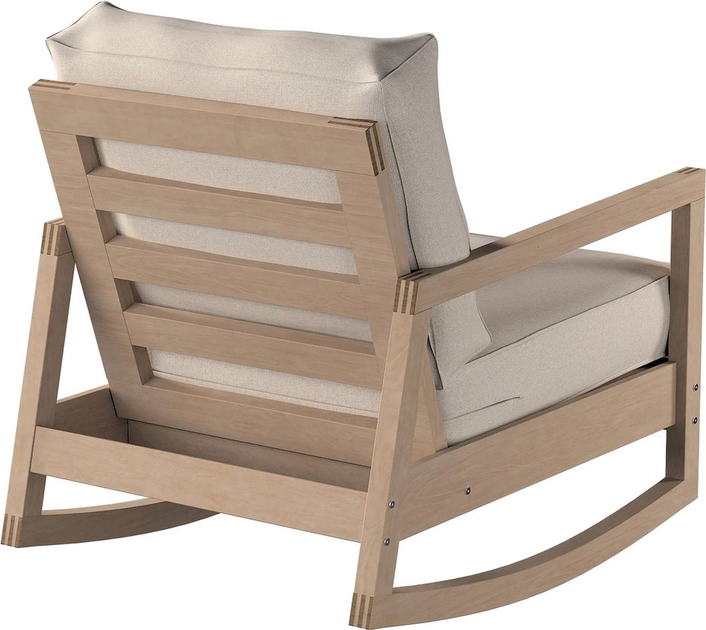 Potah na křeslo IKEA Lillberg barva šedá látka pletený vzor