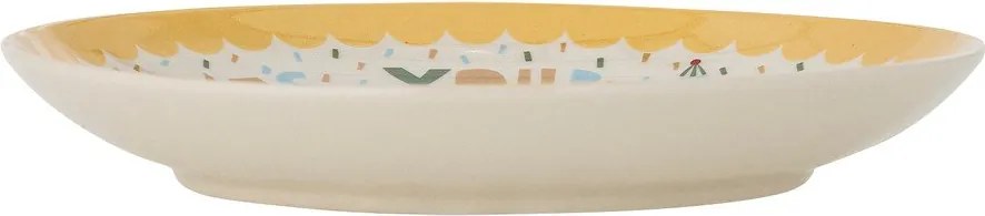 Žlutý/krémový dětský talíř z kameniny ø 16 cm Celebrate – Bloomingville Mini