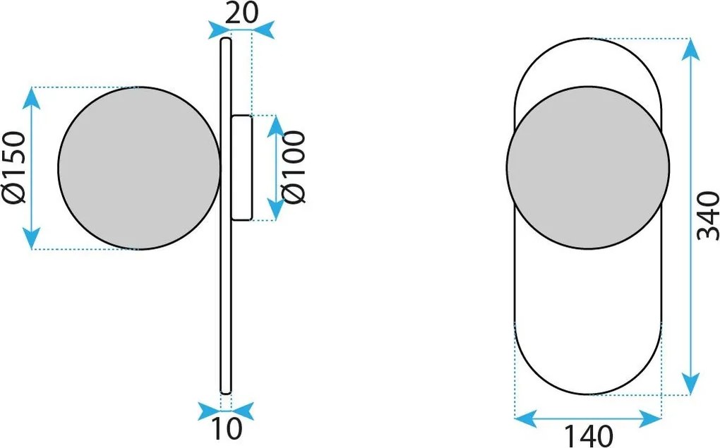Toolight Toolight, nástěnné svítidlo 1xE27 APP1756-1W, zlatá matná-bílá, OSW-04316