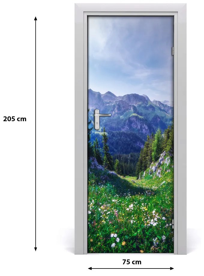 Fototapeta na dveře samolepící Alpy 75x205 cm