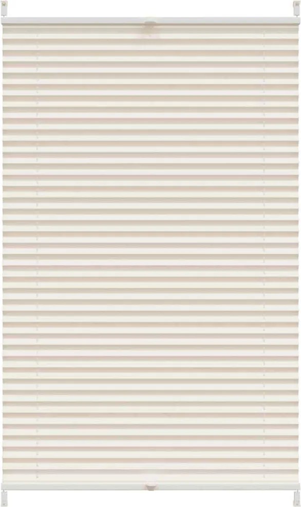 Plisovaná roleta 80 x 125 cm krémová 240634