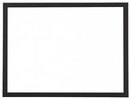 Toptabule.sk Bílá tabule na magnetky v černém dřevěném rámu COLOR 90x60 cm