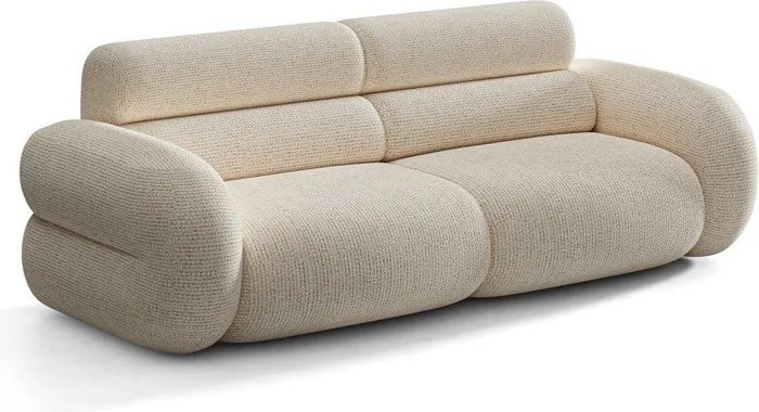 Krémová žinylková pohovka 220 cm Neo – Micadoni