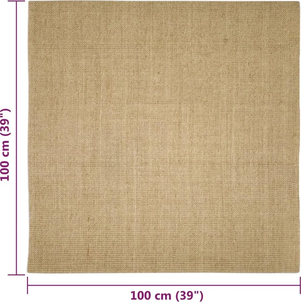 Sisalový koberec pro škrabací sloupek 100 x 100 cm 3203421