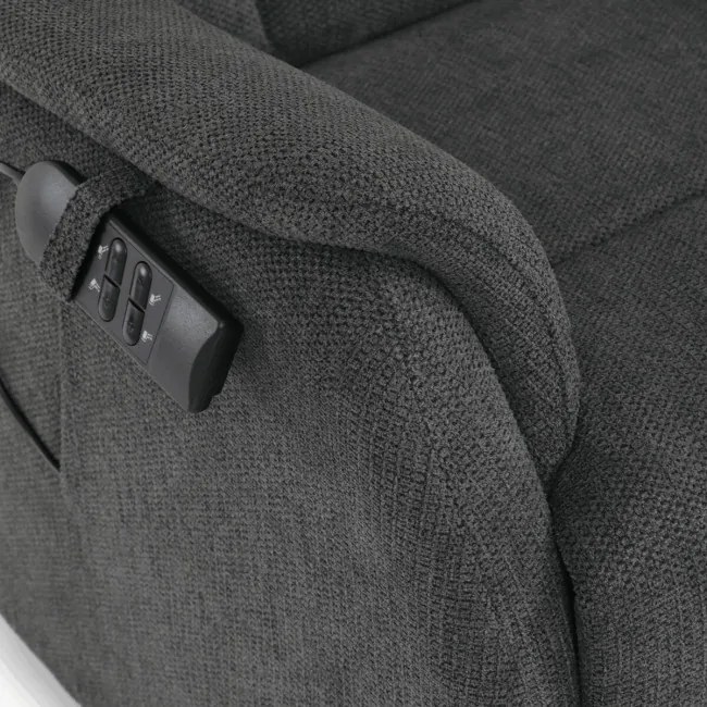 Polohovací křeslo šedé, elektrické TV-L8963 GREY2
